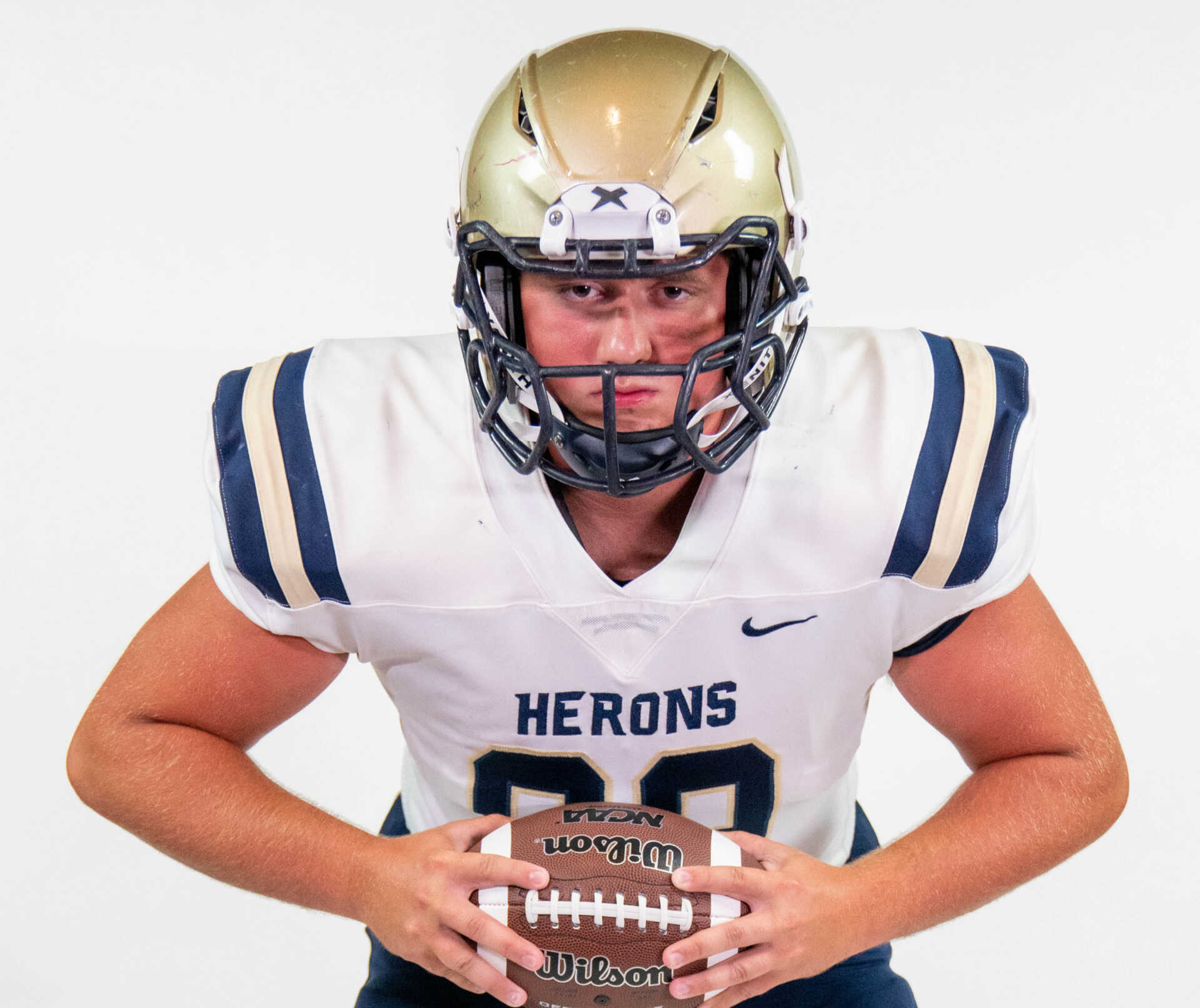 Brantley County Offensive Lineman Kasey Holliman Wears Blue Collar With ...