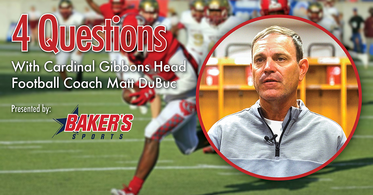 4 Questions with Cardinal Gibbons Football Coach Matt DuBuc - ITG Next