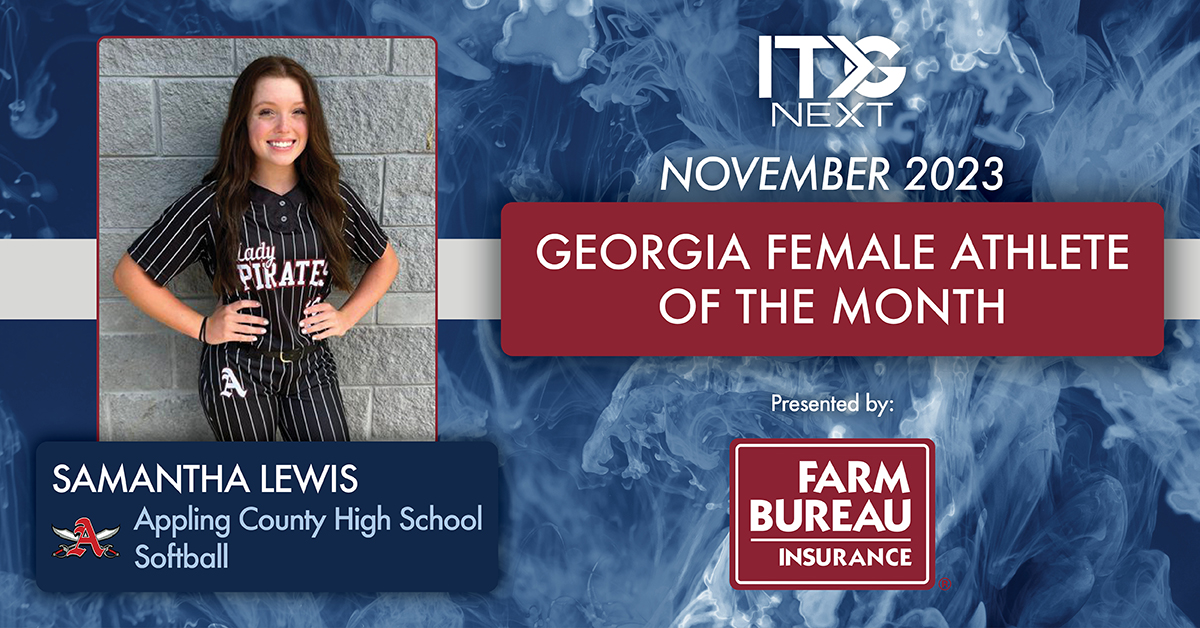Georgia Female Athlete of the Month: Appling Softball Player Samantha ...