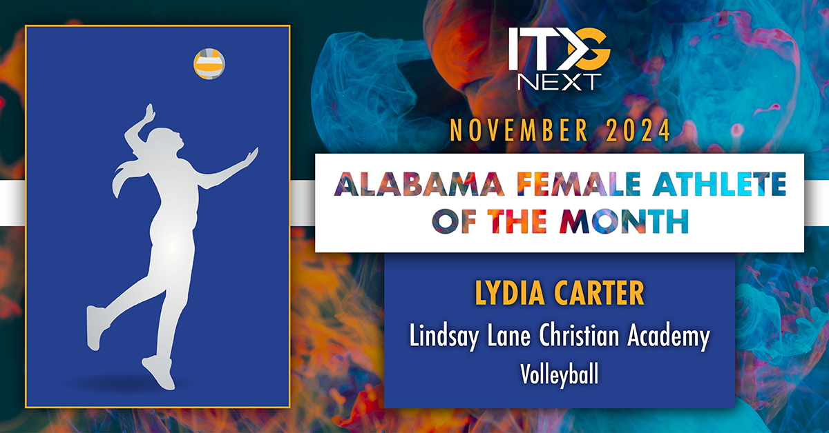 Lindsay Lane Christian Volleyball Player Lydia Carter Voted November ...