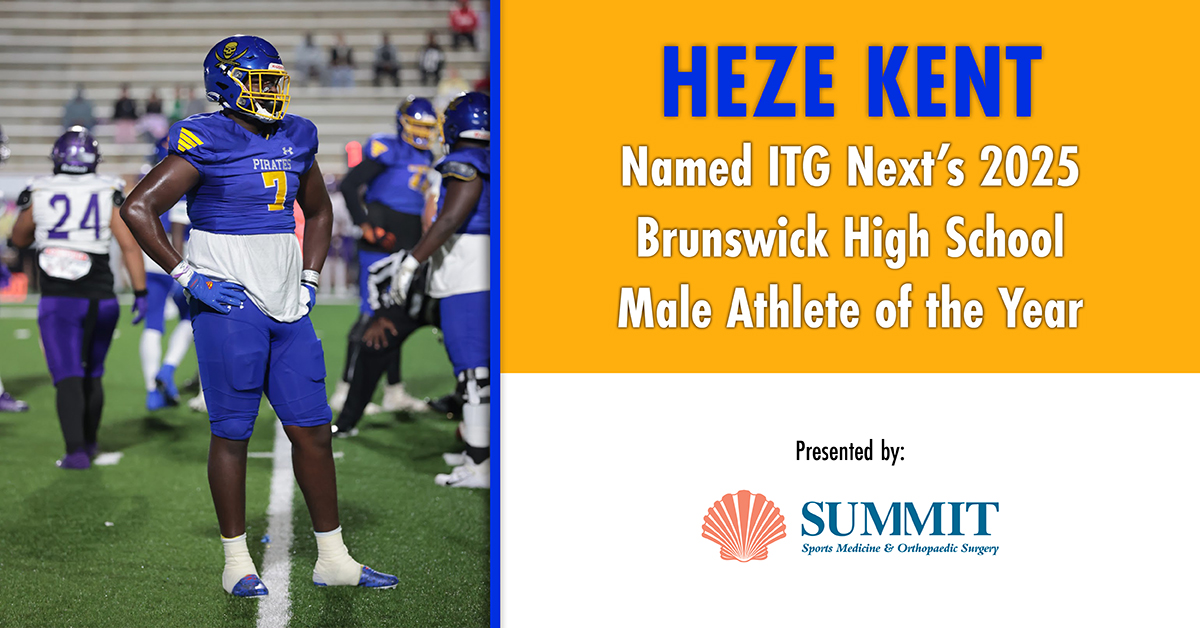 Heze Kent Named ITG Next’s 2025 Brunswick High School Male Athlete of ...