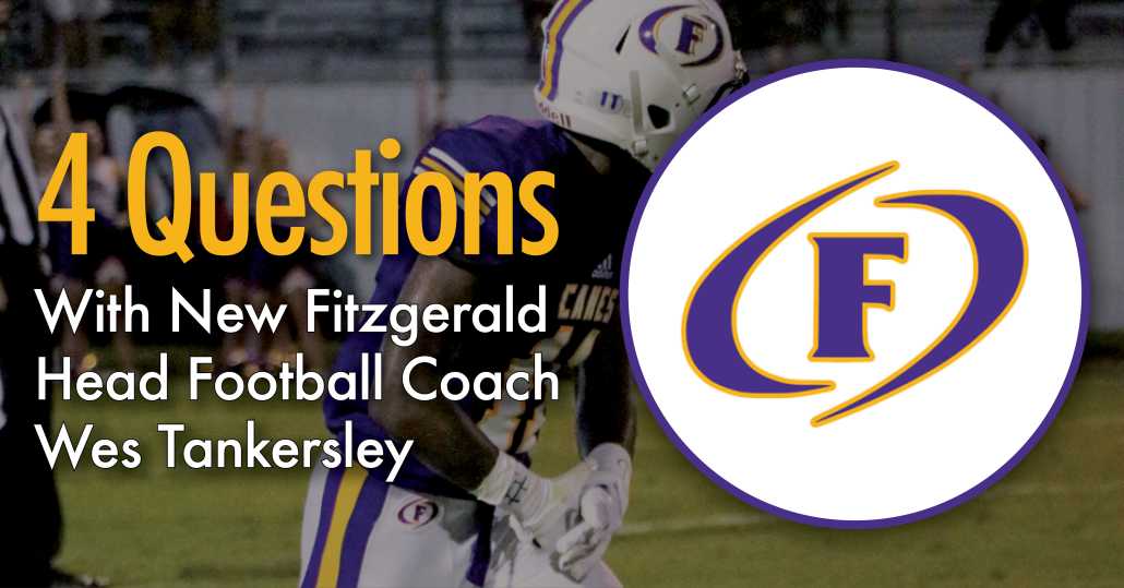 4 Questions With New Fitzgerald Head Football Coach Wes Tankersley ...