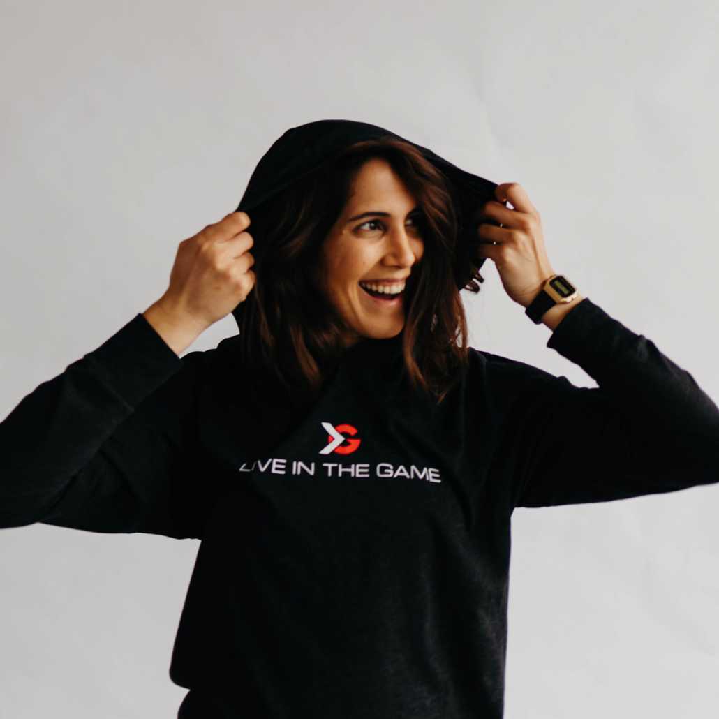 Classic Black Hoodie with Red Logo - ITG Next